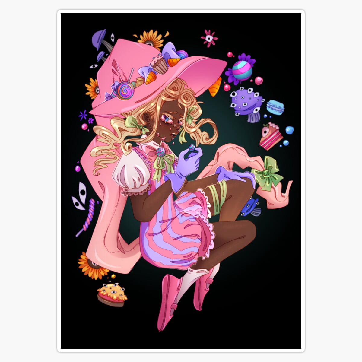 Gloss Dot Sugar Witch Er, Phone Decal Water Bottle Stickers Car Decals ...
