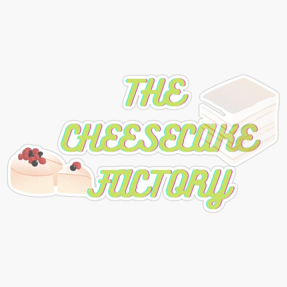 Gloss Dot The Cheesecake Factory Er, Phone Decal Water Bottle Stickers ...