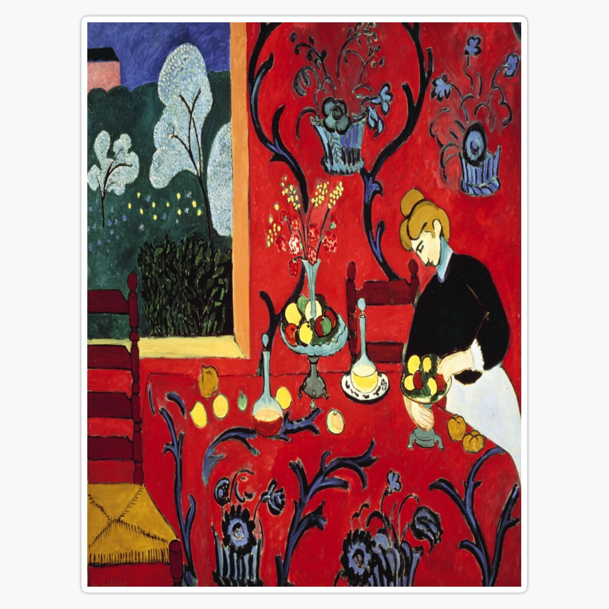 Gloss Dot The Dessert: Harmony In Red (The Red Room)-Henri Matisse Er ...