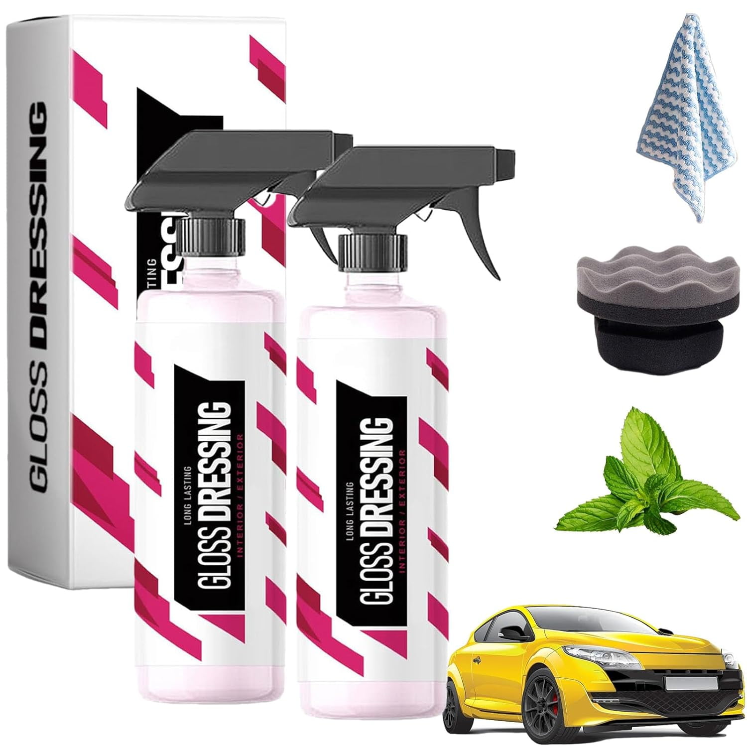 Gloss Dressing for Floor Mats, 120ml Gloss Dressing for Plastic ...