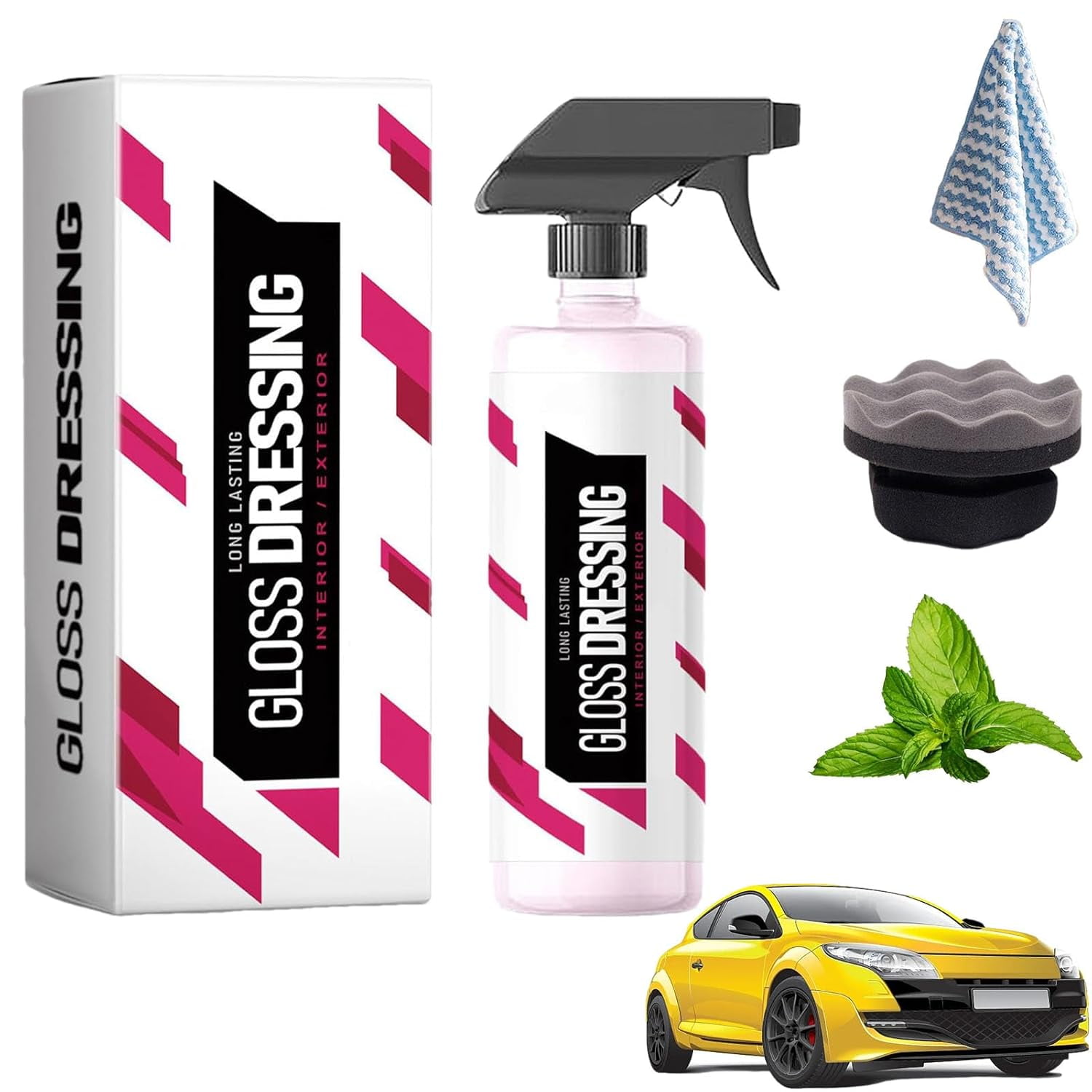 Gloss Dressing for Floor Mats, 120ml Gloss Dressing for Plastic ...