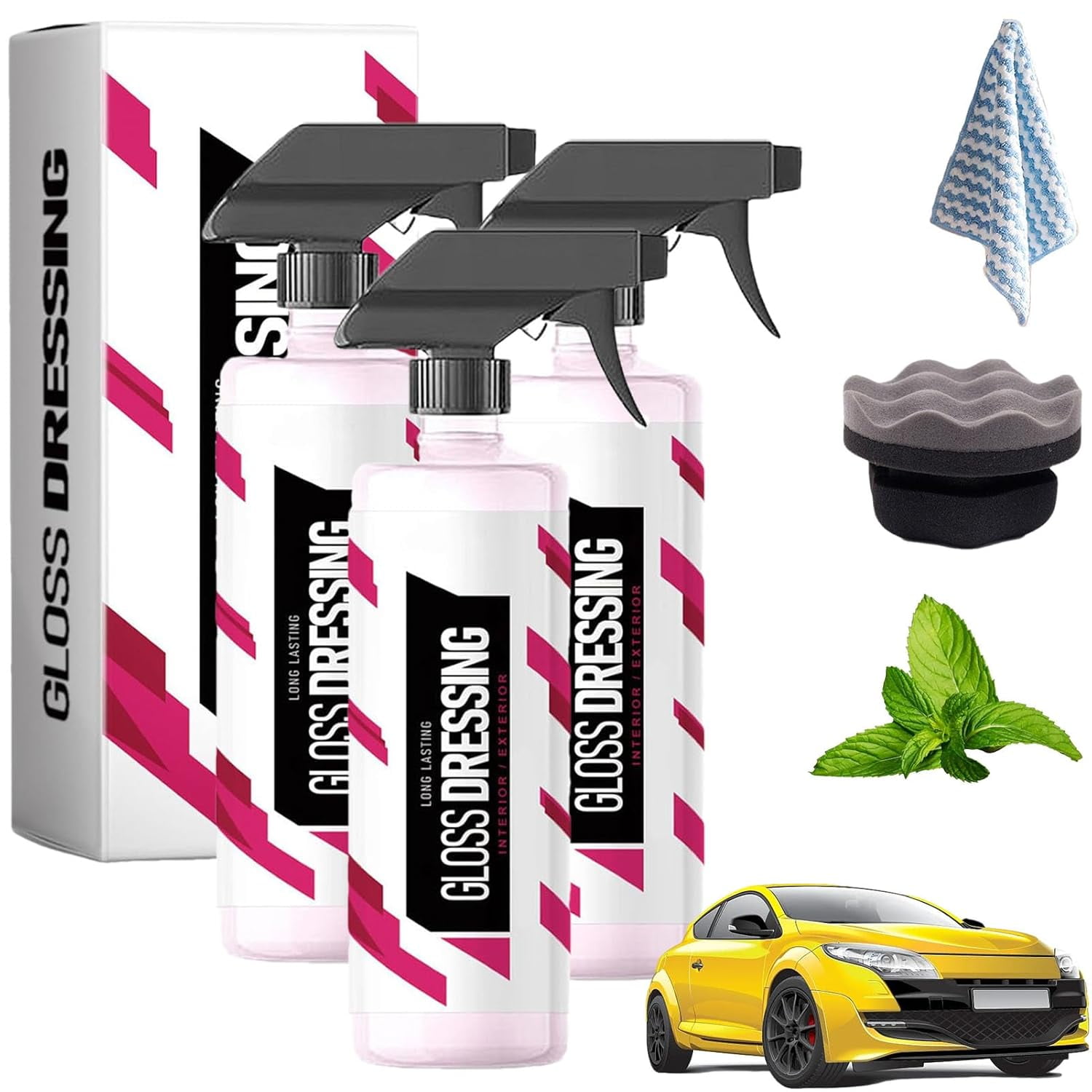 Gloss Dressing for Floor Mats, 120ml Gloss Dressing for Plastic ...