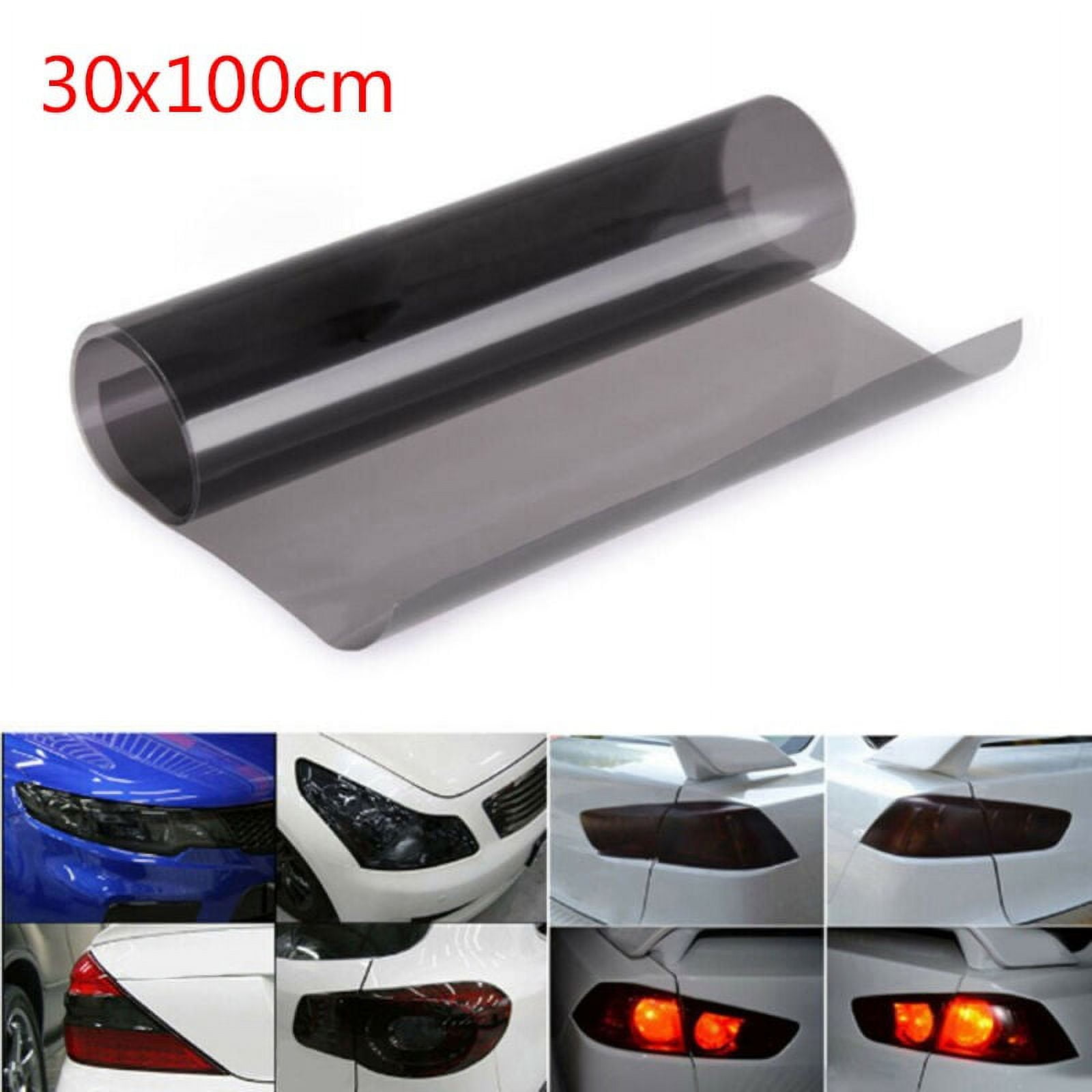 Gloss Lights Black Smoke PVC Film Tint 30 x100cm Headlight Taillight ...