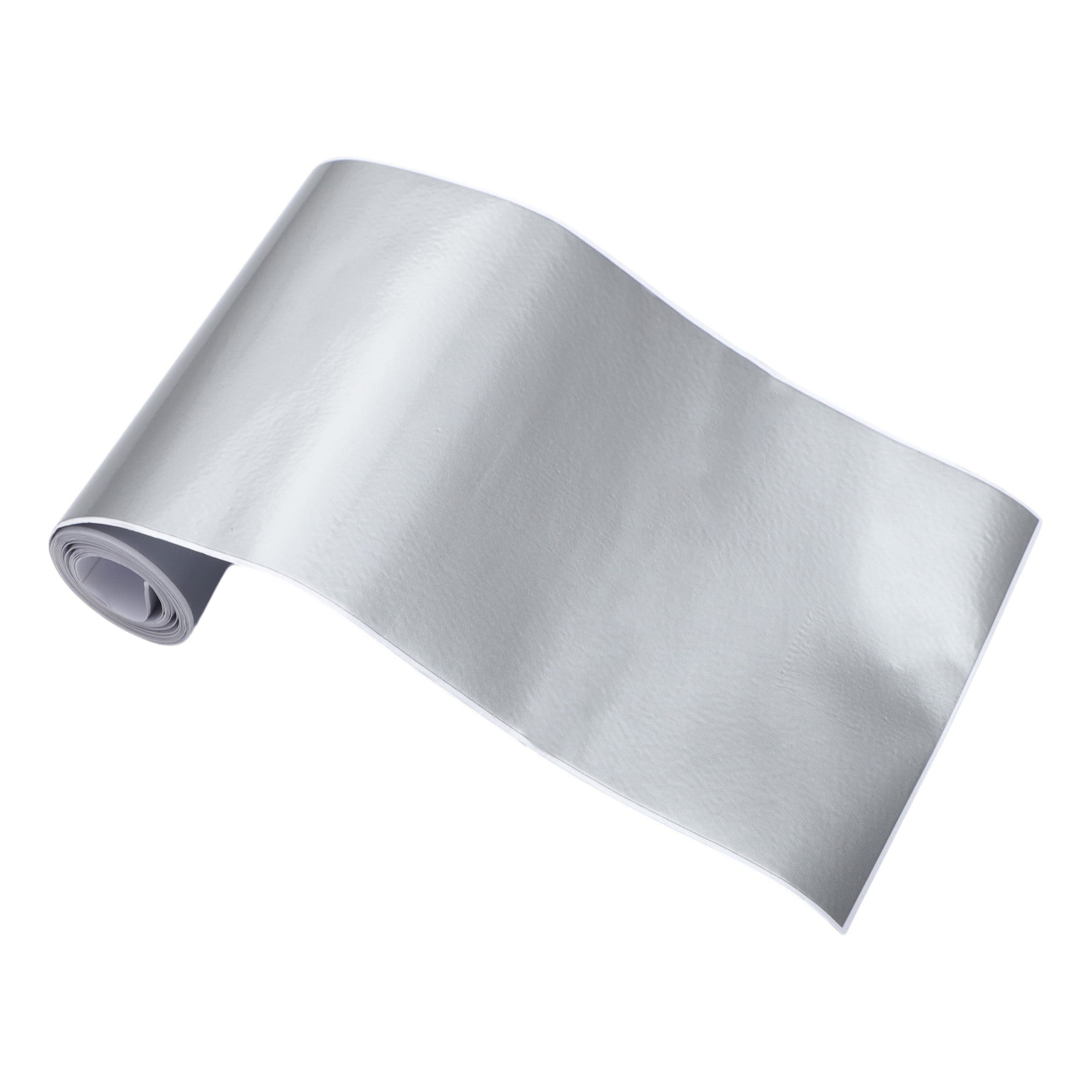 Gloss Silver Tone Car Wrap Film 0.3ft x 5ft Exterior Interior Vinyl ...