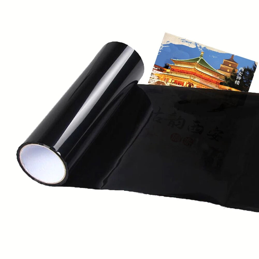 Gloss Transparent Light Black Smoke PVC Film Tint 30 X200cm Headlight ...