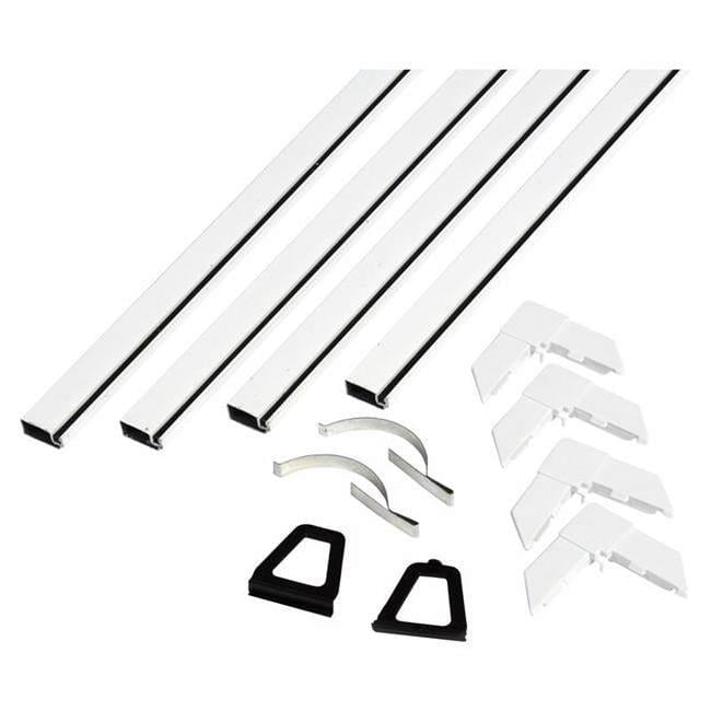 Gloss White Aluminum Screen Frame Kit - Pack of 12 - Walmart.com