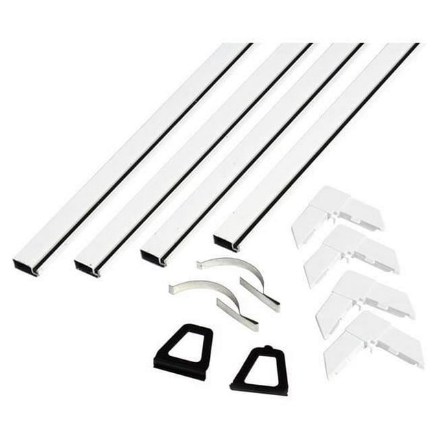 Gloss White Aluminum Screen Frame Kit - Pack of 12 - Walmart.com