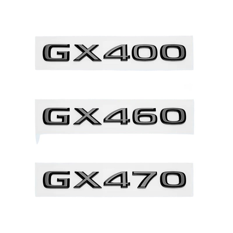 Glossy Black 3D ABS Letters Number GX400 GX460 GX470 Emblem Fit For ...
