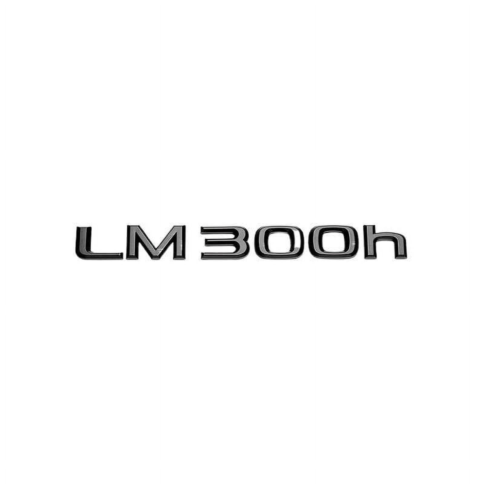 Glossy Black 3D ABS Letters Number LM300 LM350 LM300h HYBRID Emblem ...