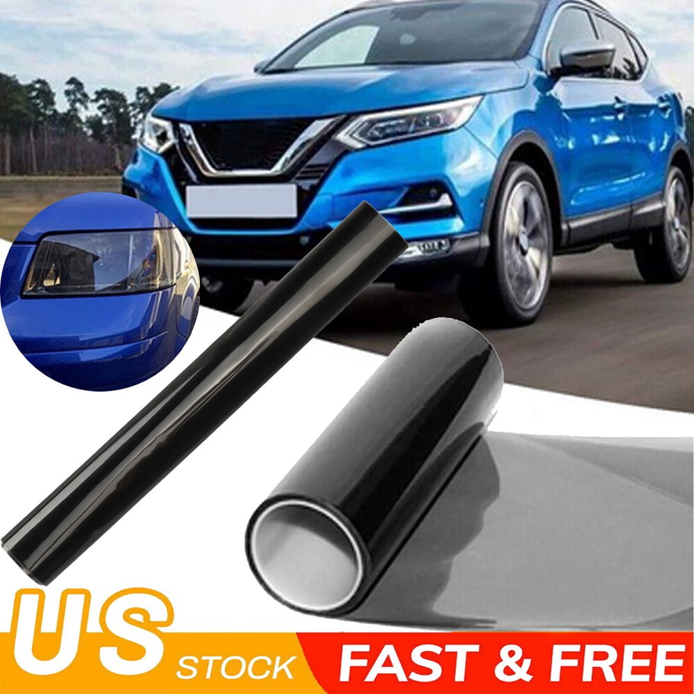 Glossy Black Car Accessories Headlight Fog LED Lamp Tail Light Wrap ...