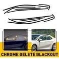 Glossy Black Chrome Delete Blackout Vinyl Window Trim For 2018-2024 ...