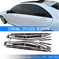 Glossy Black Chrome Delete Window Trims For Mercedes Benz S-Class W221 ...