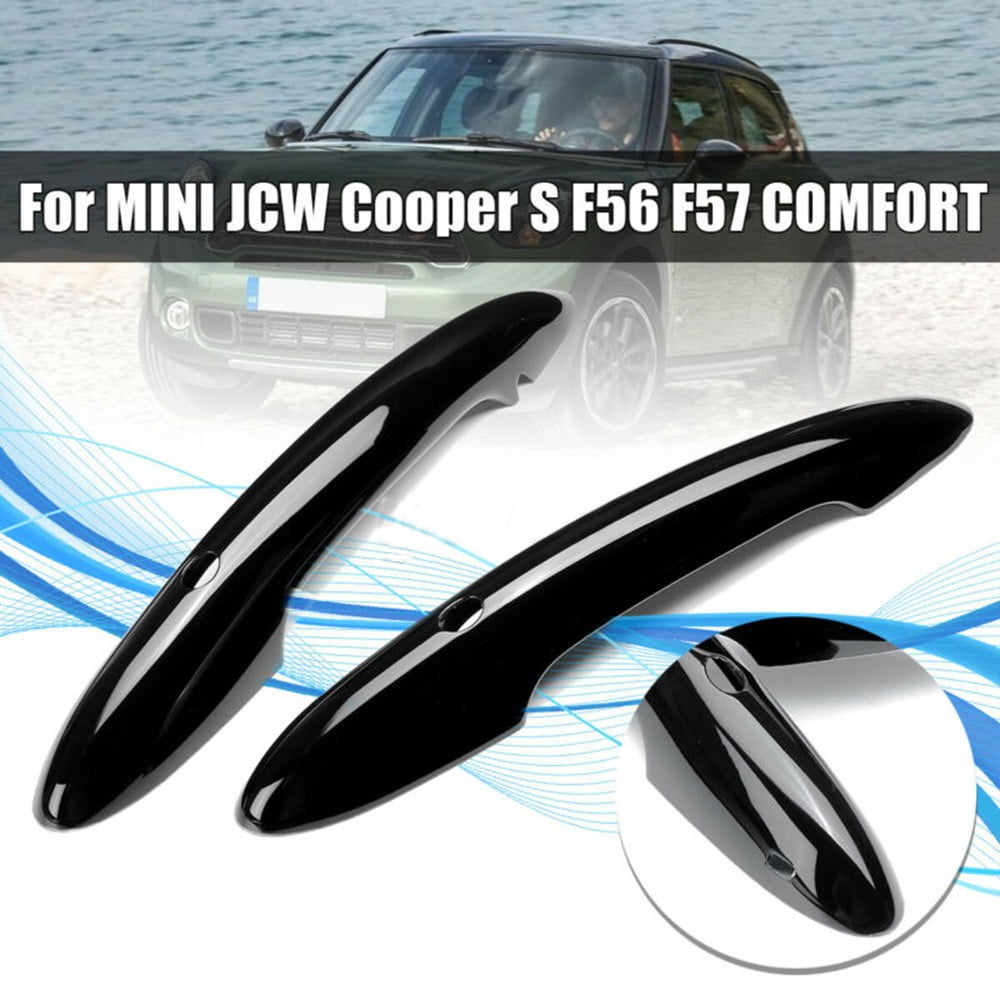 Glossy Black Door Handle Cover Cap for Mini Jcw S F56 F57 Comfort ...