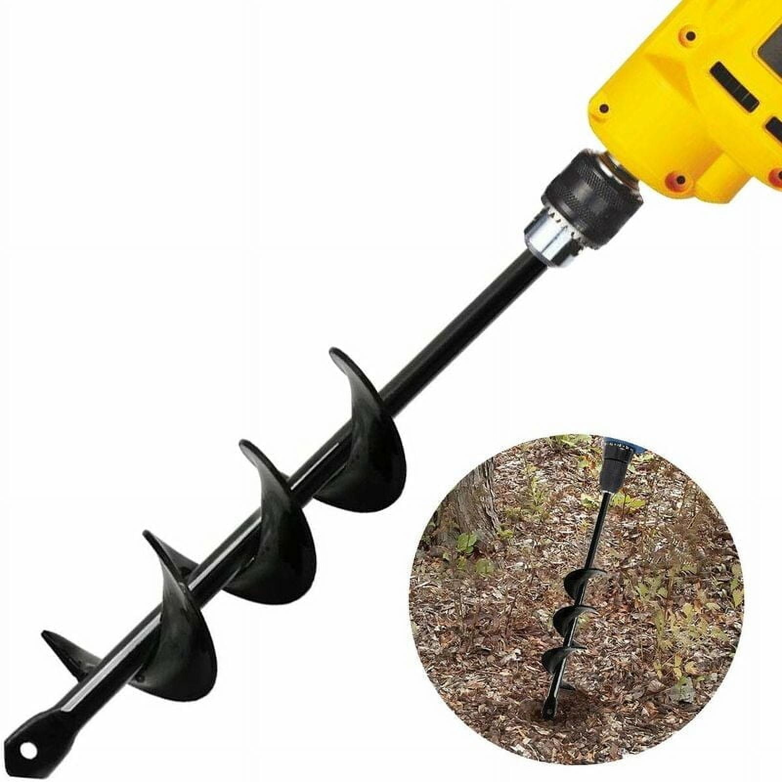 Glossy Black Finish Planting Tool, Multi-Purpose Auger Drill Bit for ...