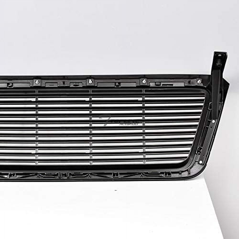 Glossy Black Horizontal Front Hood Bumper Grill Grille Guard ABS ...