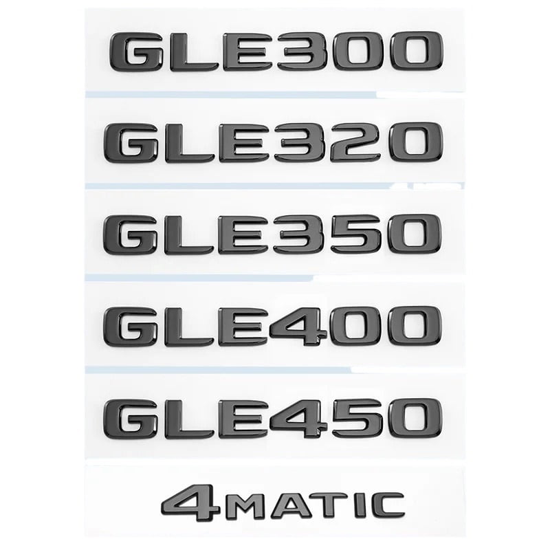 Glossy Black Letters GLE300 GLE450 GLE400 GLE300d Emblem Fit For ...