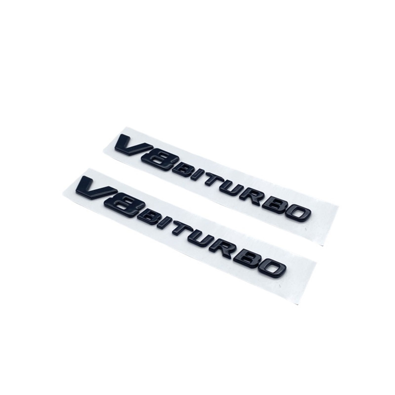 Glossy Black Letters Numbers Emblem C63 C63s V8Biturbo Fit For Mercedes ...