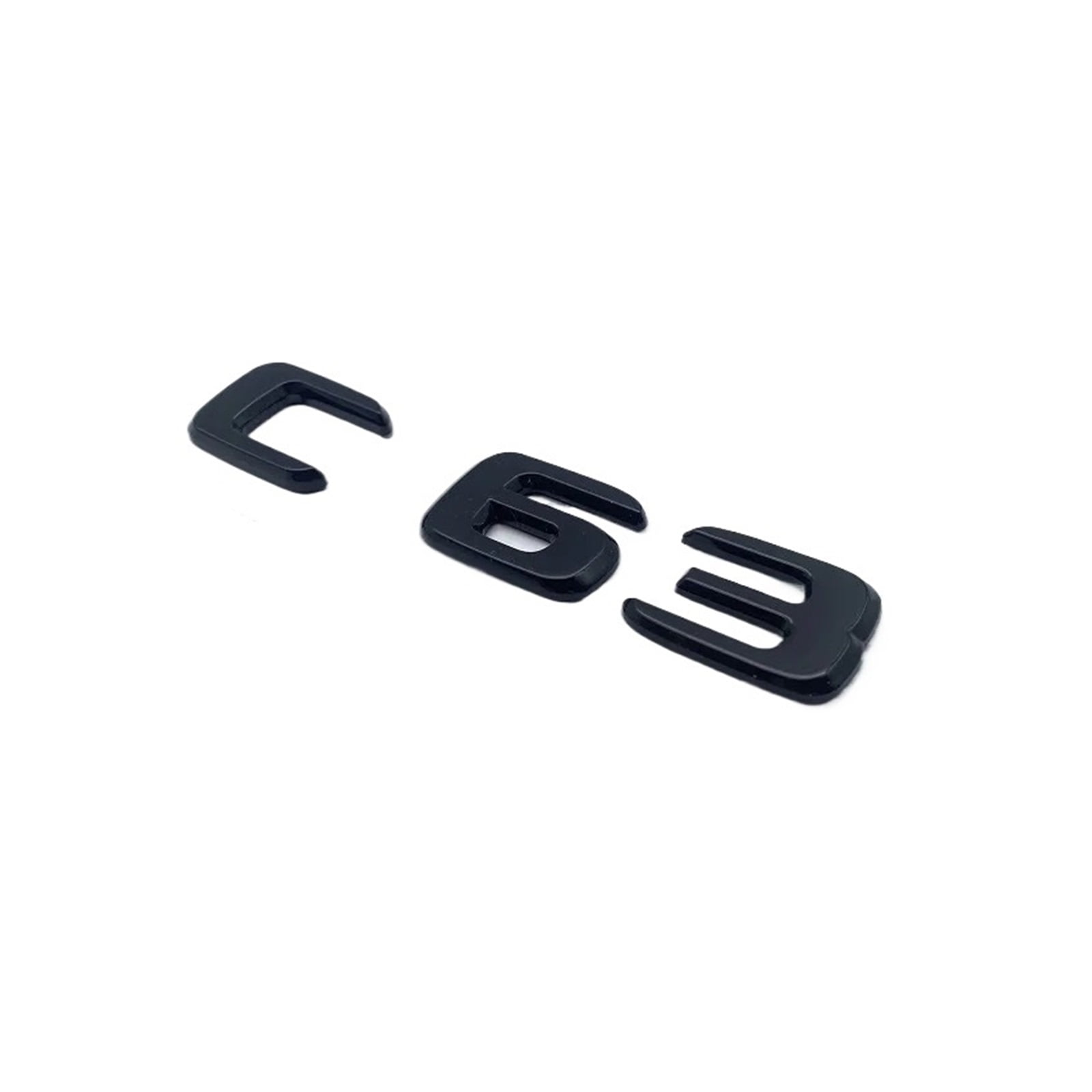 Glossy Black Letters Numbers Emblem C63 C63s V8Biturbo Fit For Mercedes ...