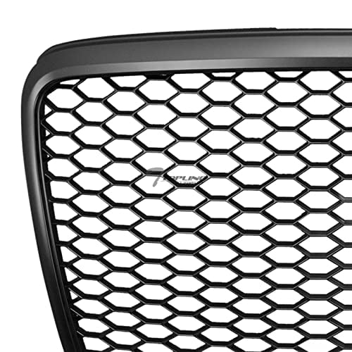 Glossy Black RS-Honeycomb Mesh Front Hood Bumper Grill Grille Guard ABS ...