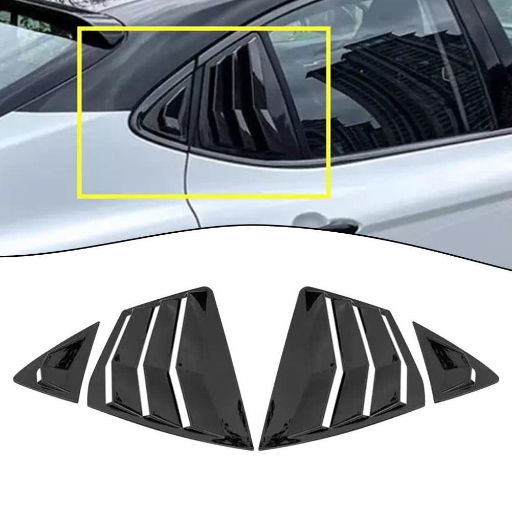 Glossy Black Side Vent Window Scoop Louver Trim Perfect Fit and Stylish ...