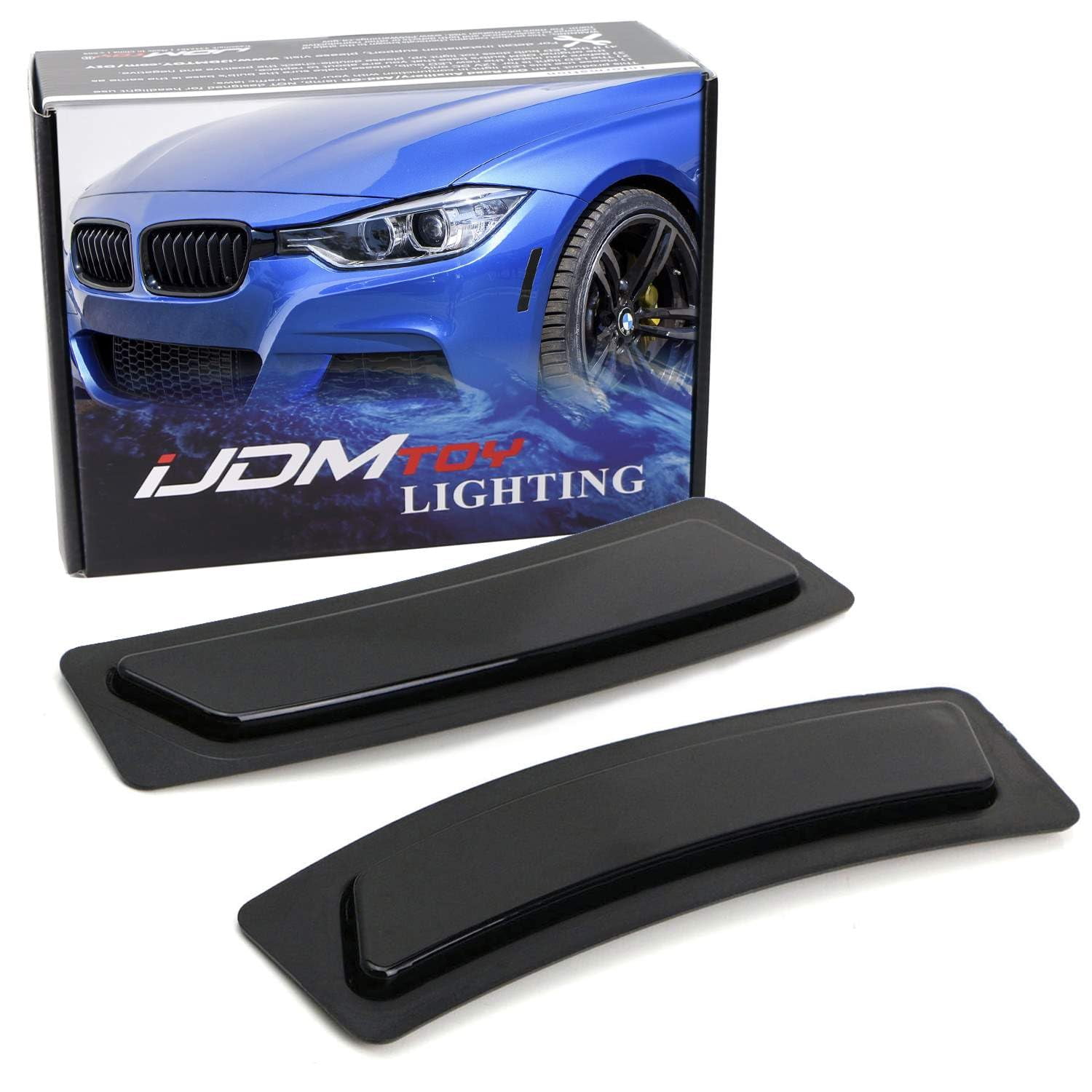 Glossy Black Smoked Lens Front Bumper Side Markers For 2016-2018 BMW ...