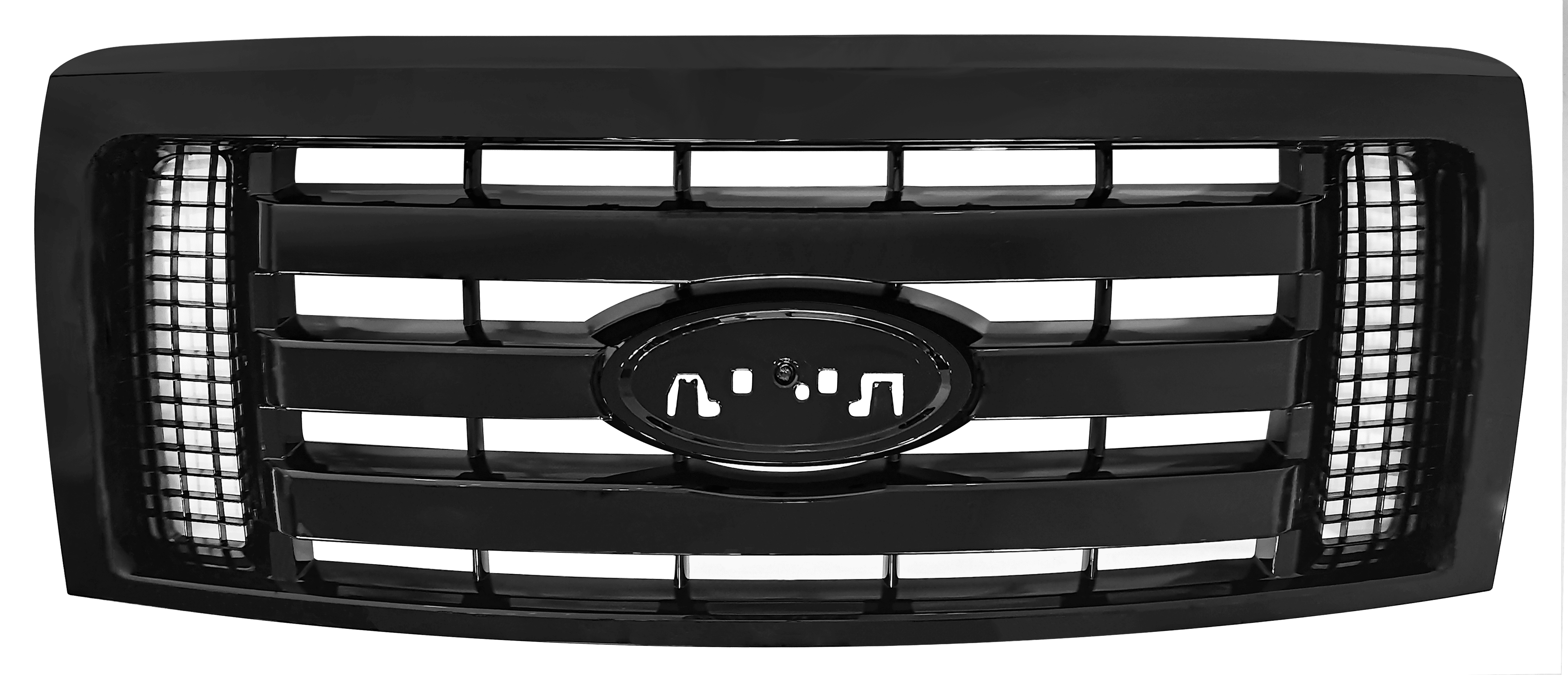 Glossy Black Upper Front Grille For 2009 2010 2011 2012 2013 2014 Ford ...