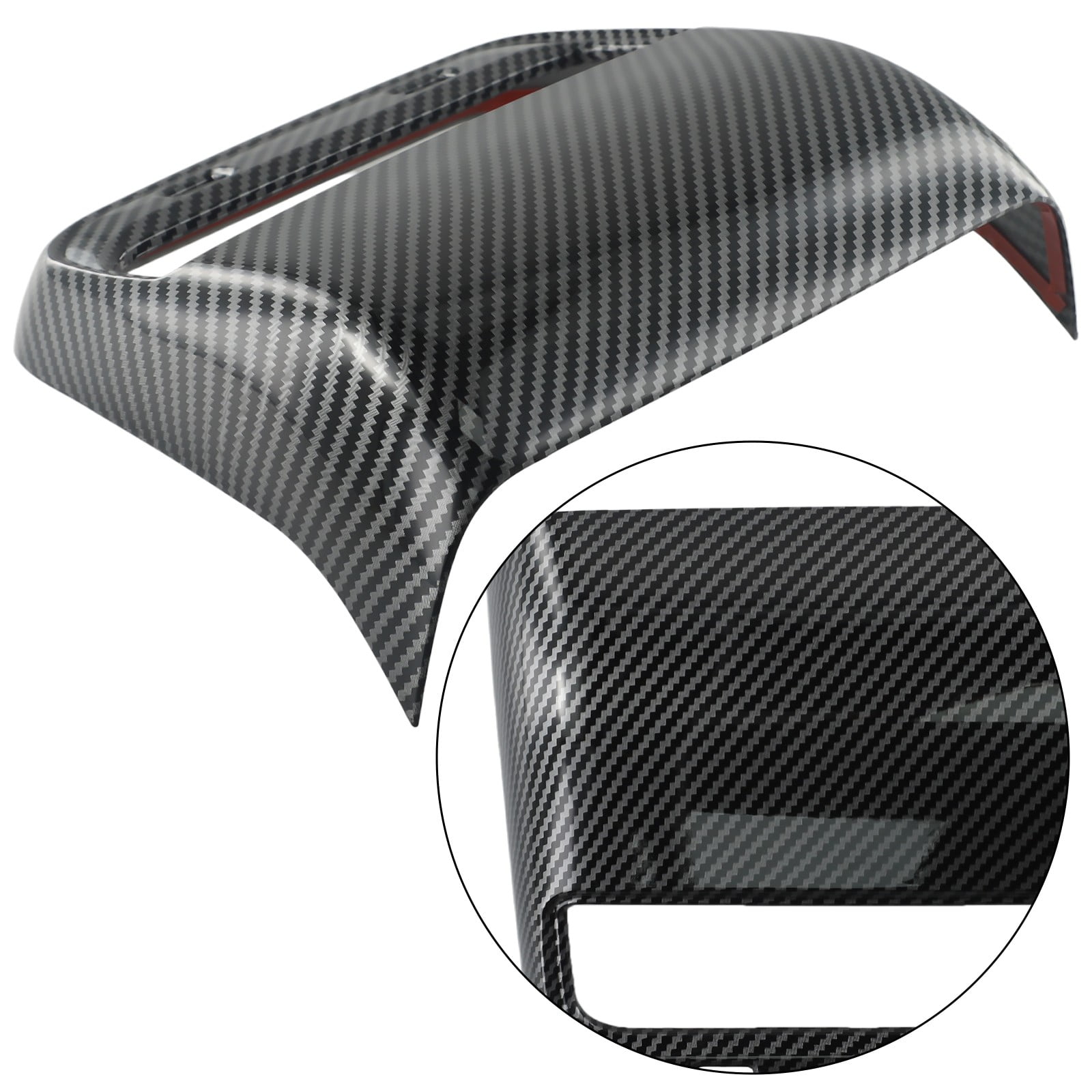 Glossy Carbon Fiber Rear Vent Outlet Cover Trim For Tesla Model 3/Y 17 ...