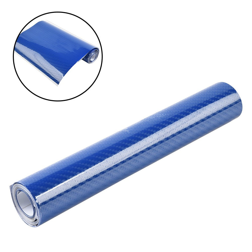 Glossy Carbon Fiber Style Vinyl Car Wrap Sticker Film Roll 20*152Cm ...