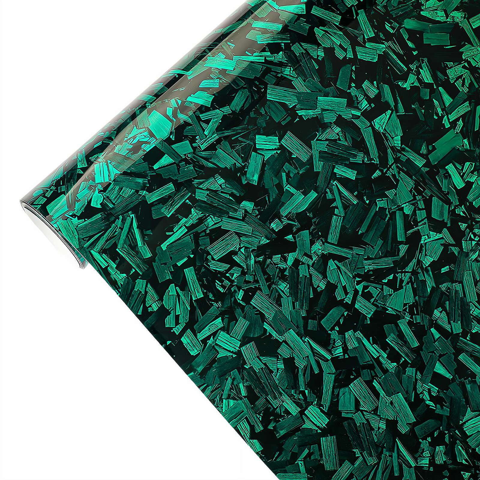Glossy Forged Carbon Fiber Vinyl Wrap Air Bubble Free Car Sticker ...