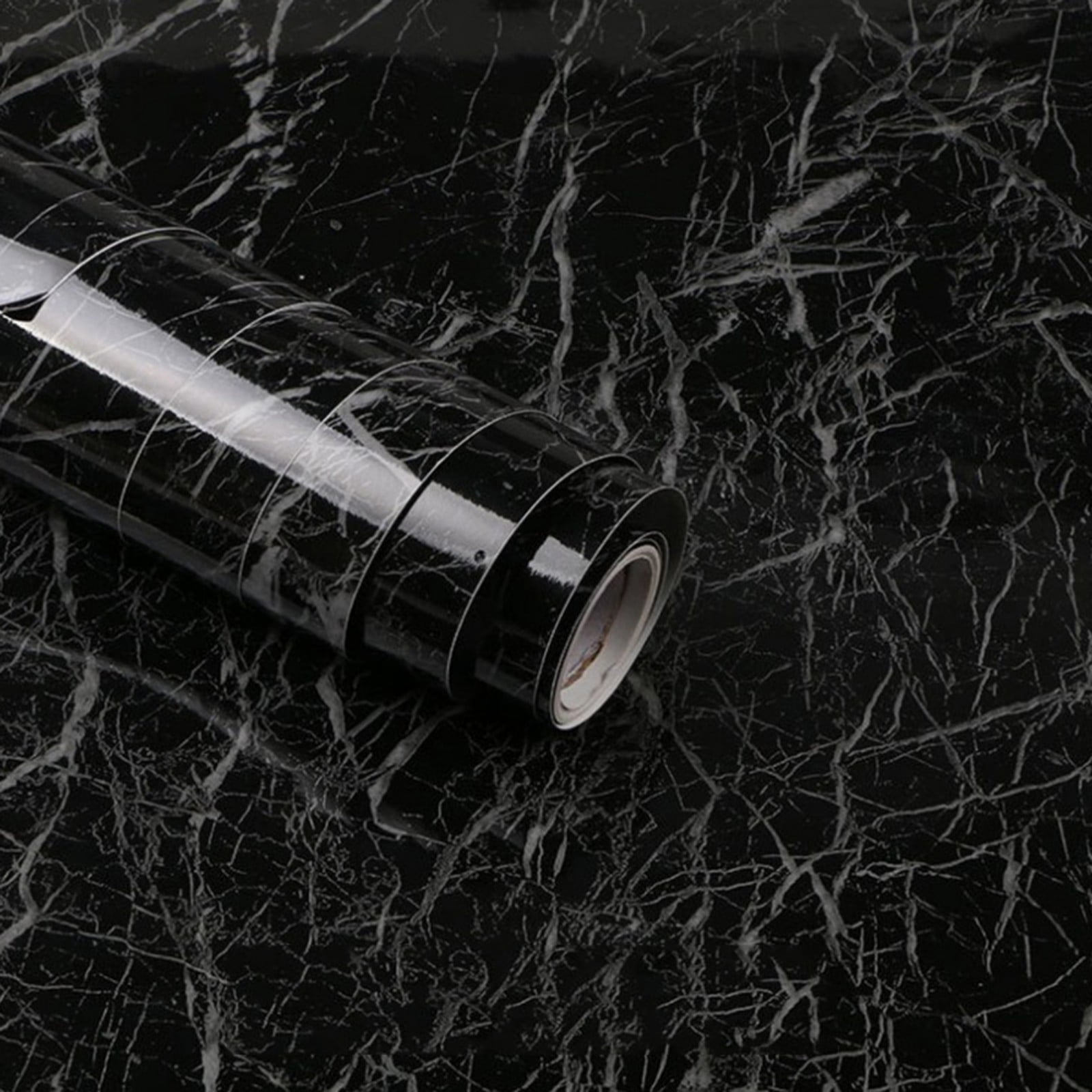 Glossy Marble Wallpaper Peel and Stick Countertops 23.6inch x 40inch ...