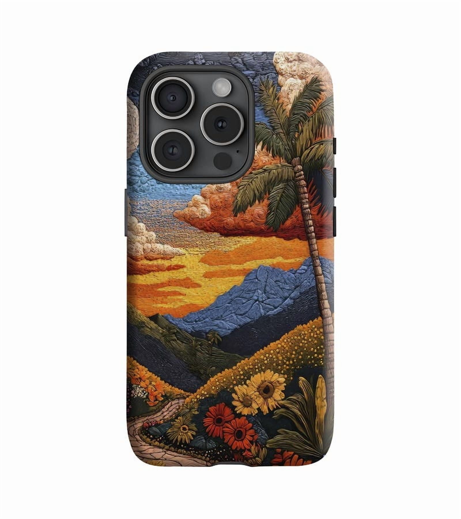 Glossy Natural Desert Sunset Aesthetic Heavy-Duty Protective Case for ...
