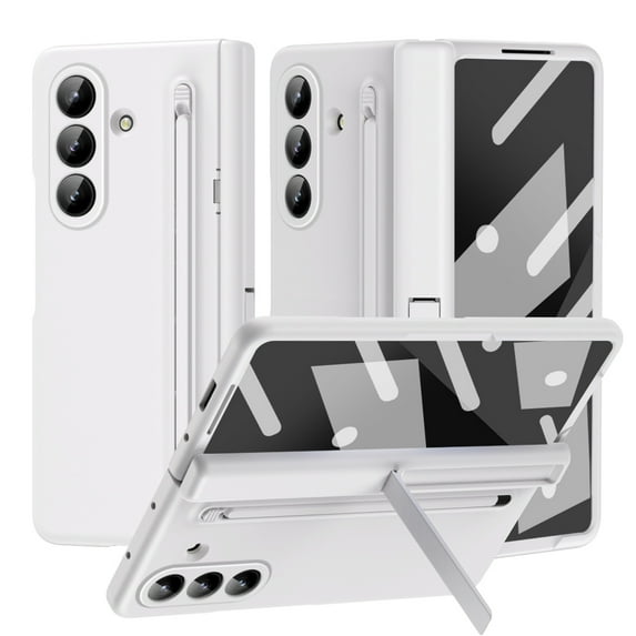 Glossy PC Case for Samsung Galaxy Z Fold 7, Tempered Glass Front Screen ...