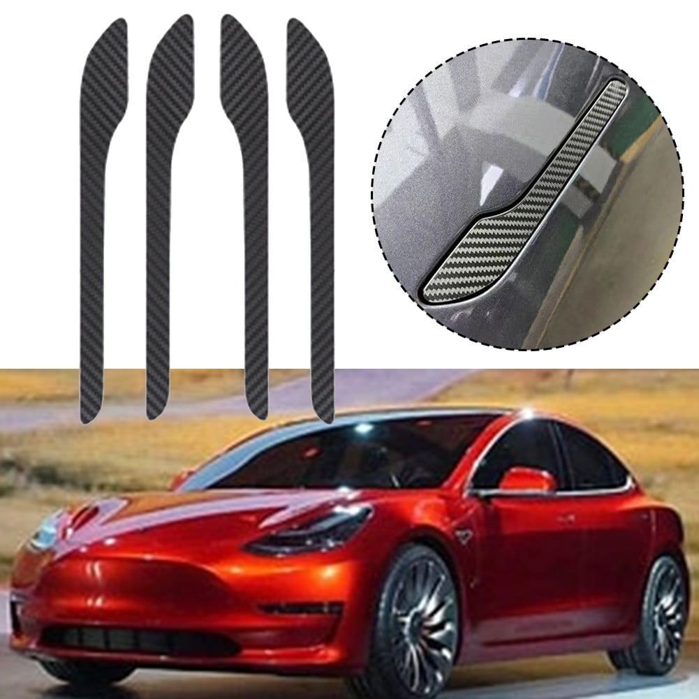 Glossy PVC Car Door Handle Stickers for Tesla For Model 3 For Model Y ...
