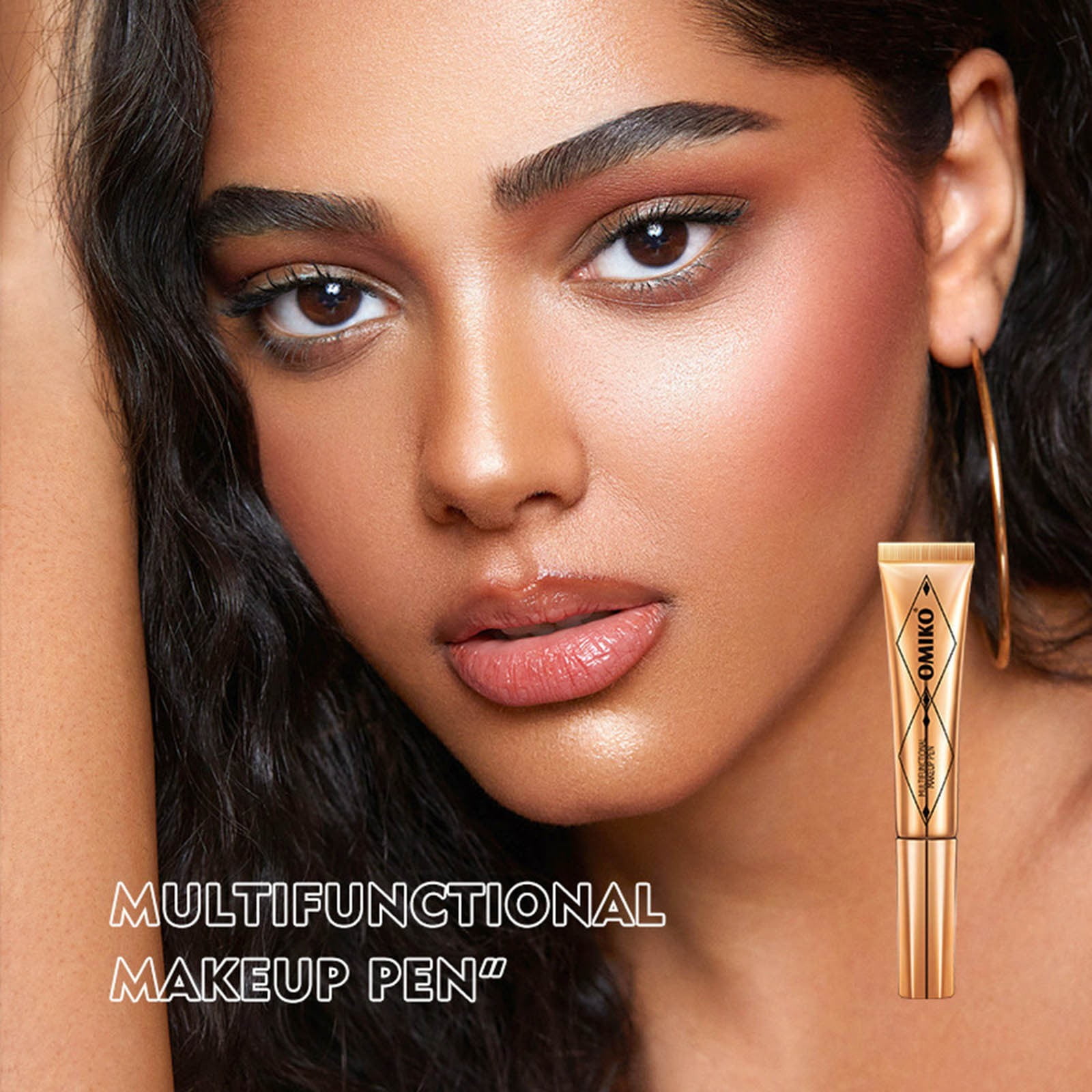 Glossy Pearlescent Blush Pen, Fine Tip Makeup Stick, High Shine ...