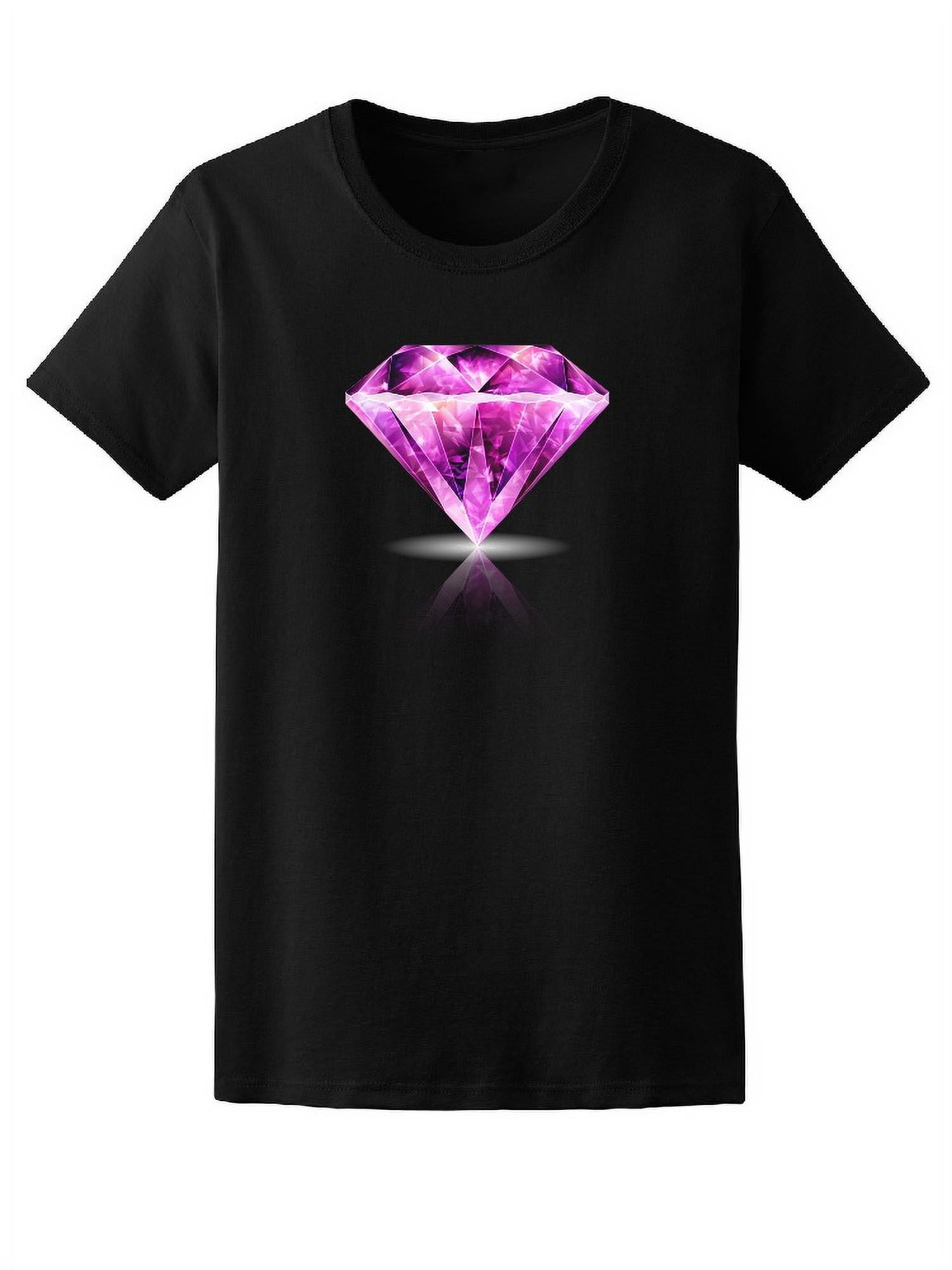 Glossy Pink Gemstone Ruby T-Shirt Women -Image by Shutterstock, Female ...