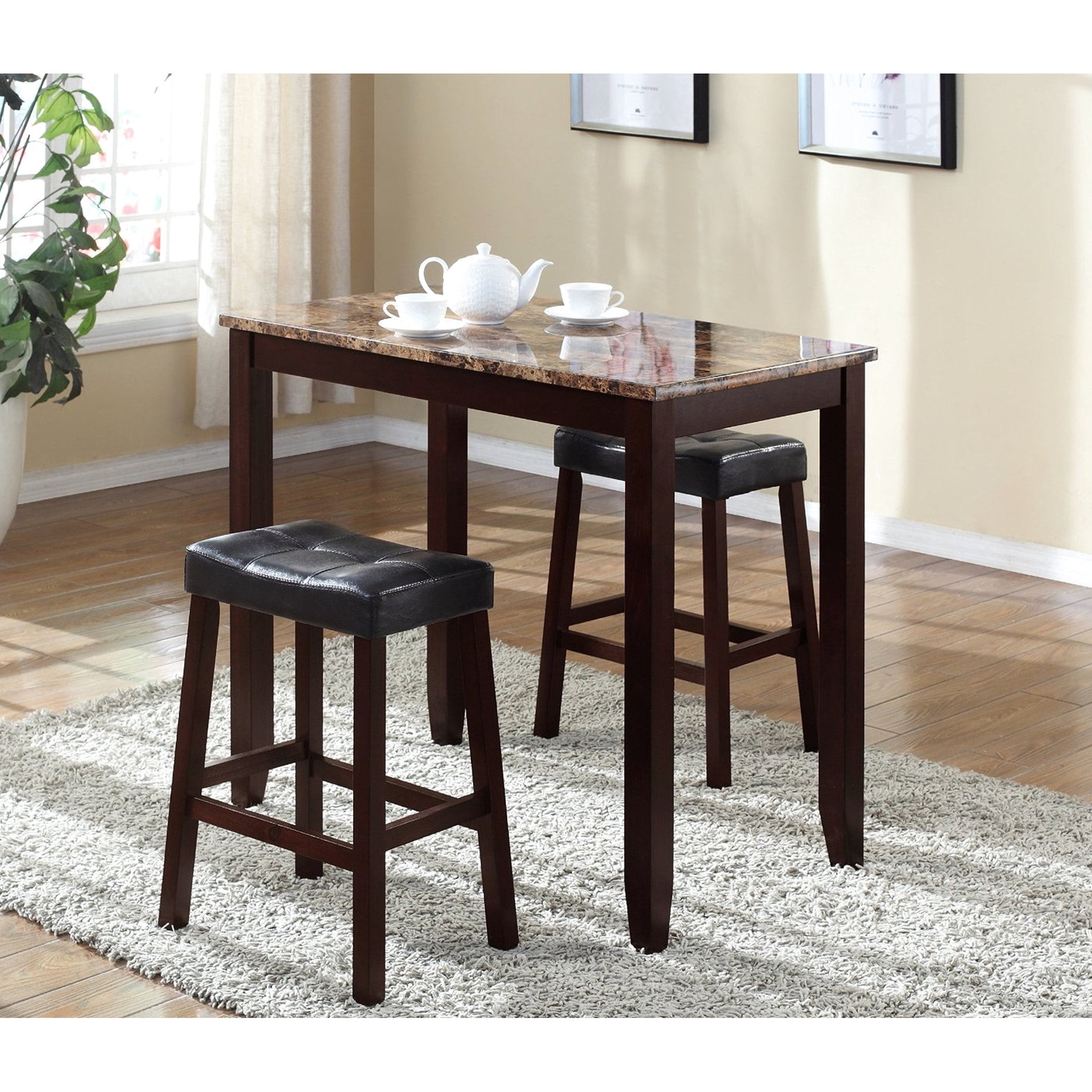 Glossy Print Table + Cushioned Chairs”-“Weekday Breakfasts/Weekend ...