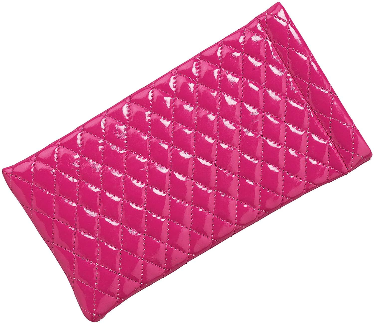 Glossy Quilted Spring Top Eyeglass Case For Men & Women Squeeze Top ...