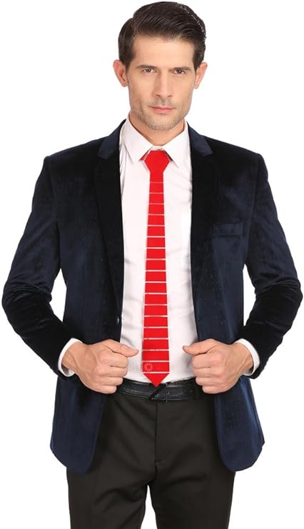 Glossy Red Lines Tech Tie - Walmart.com