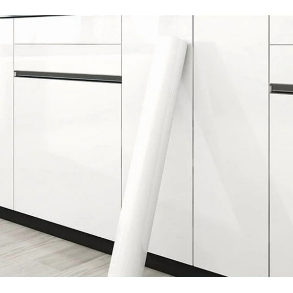 Glossy White Self-adhesive Kitchen Sticker, Water and Moisture ...
