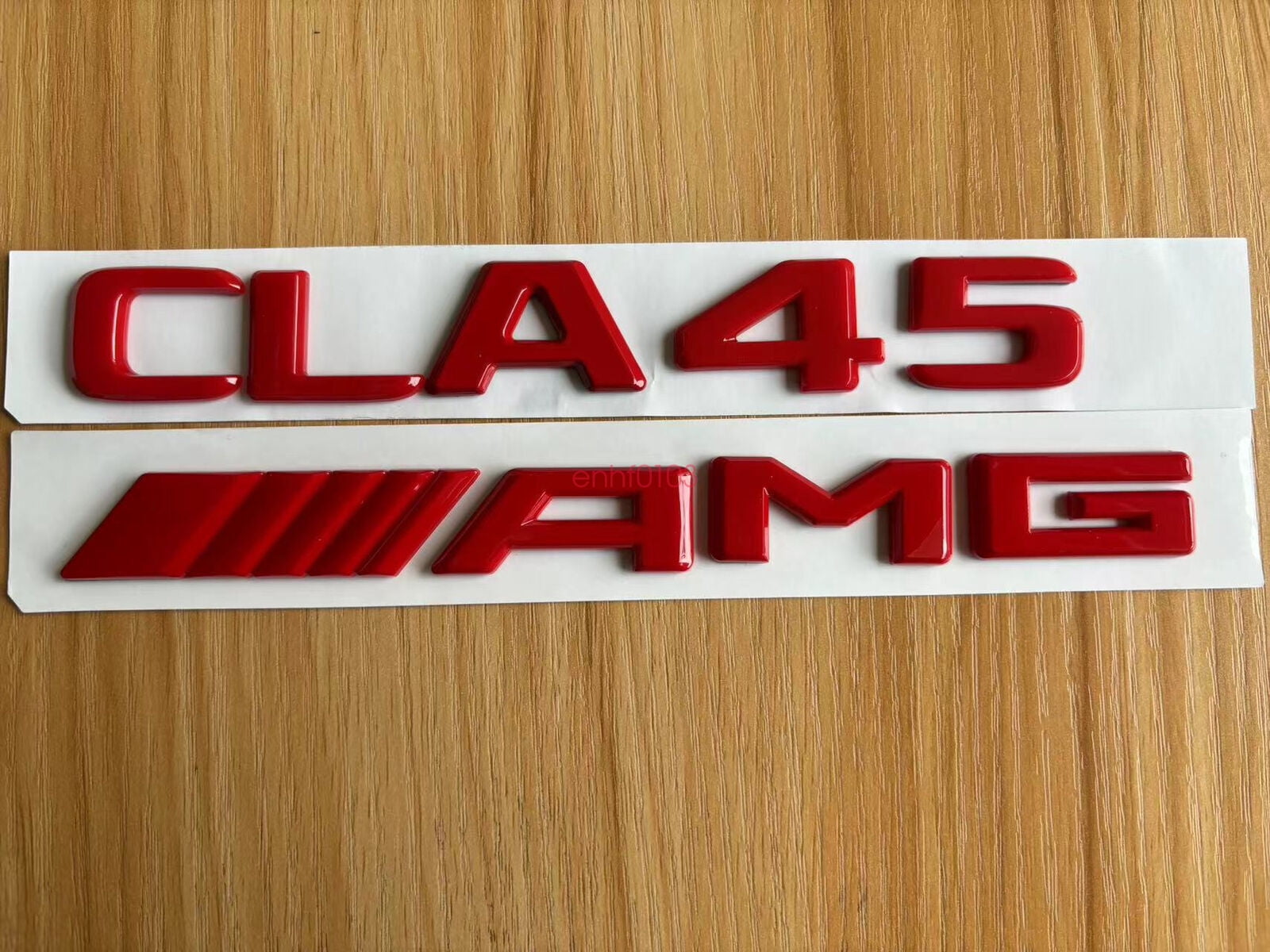 Glossy red 3D CLA45 AMG digital letter trunk badge for Mercedes-Benz ...
