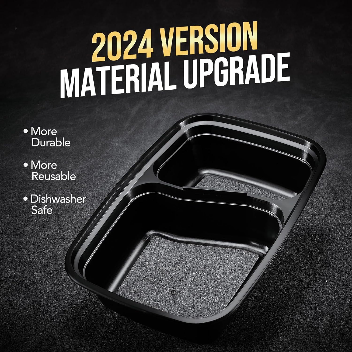 Glotoch Pack Compartment Meal Prep Container Microwave Safe, Food Prep ...