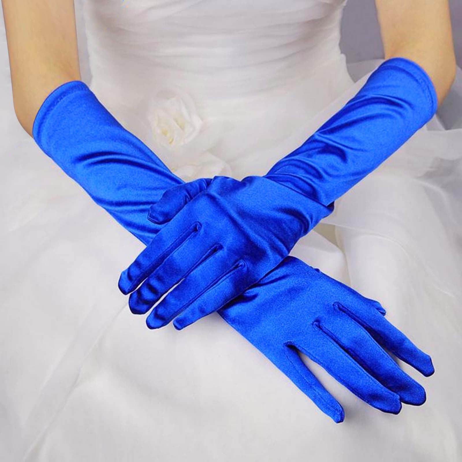 Glove Clearance Womens Satin Long Gloves Opera Wedding Bridal Evening ...