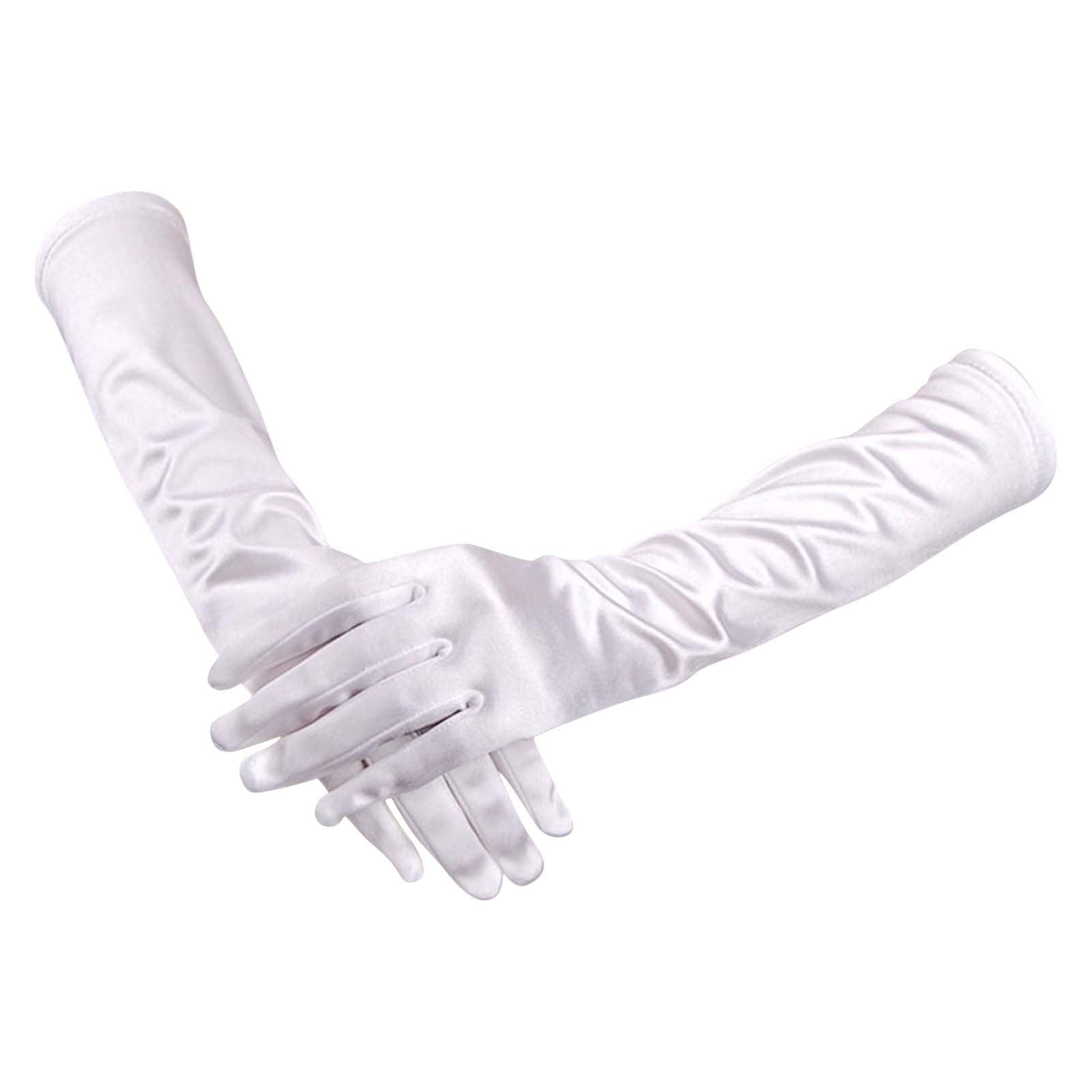 Glove Clearance Womens Satin Long Gloves Opera Wedding Bridal Evening ...