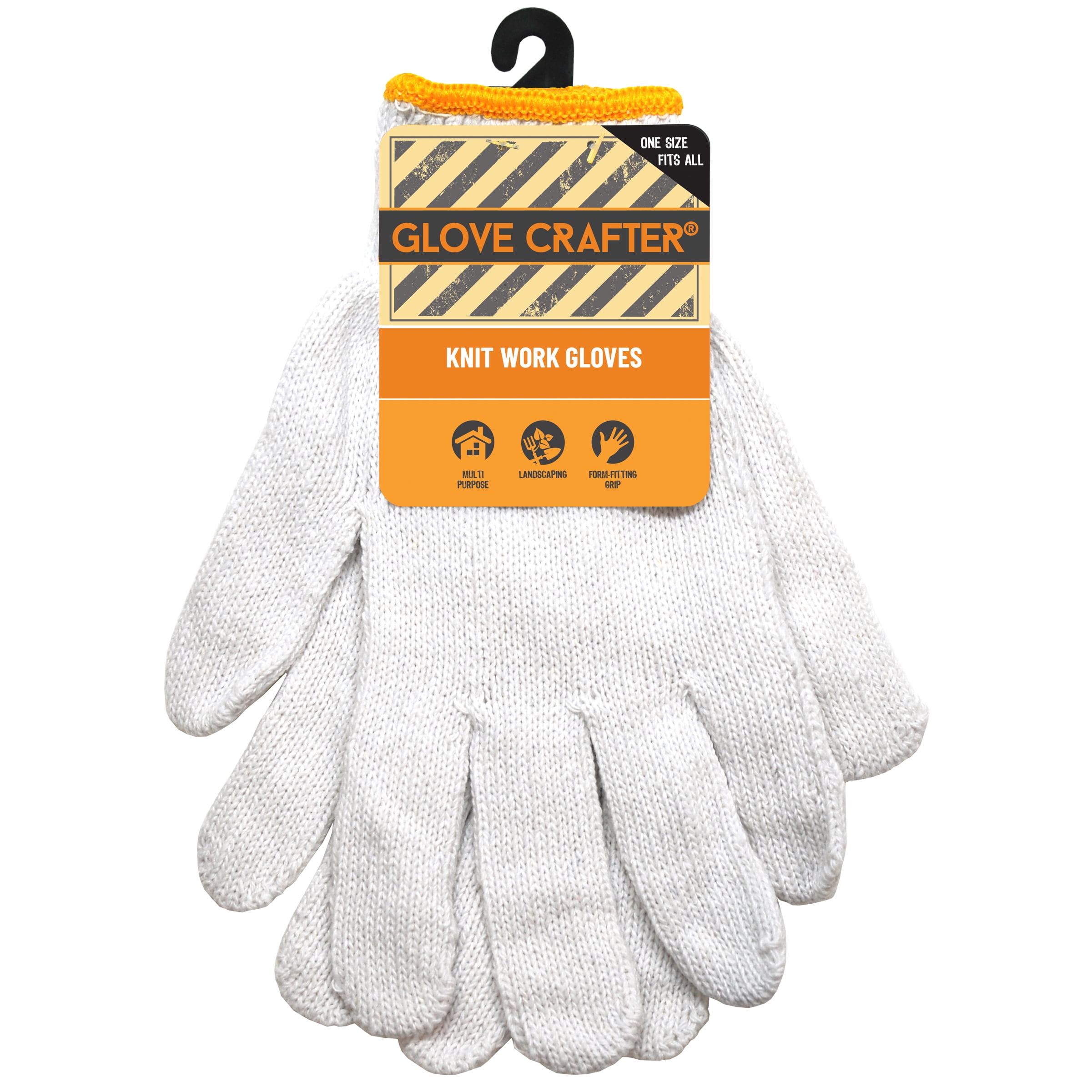 Glove Crafter Form Fit Knit Work Gloves - One Size (Pack of 6 ...