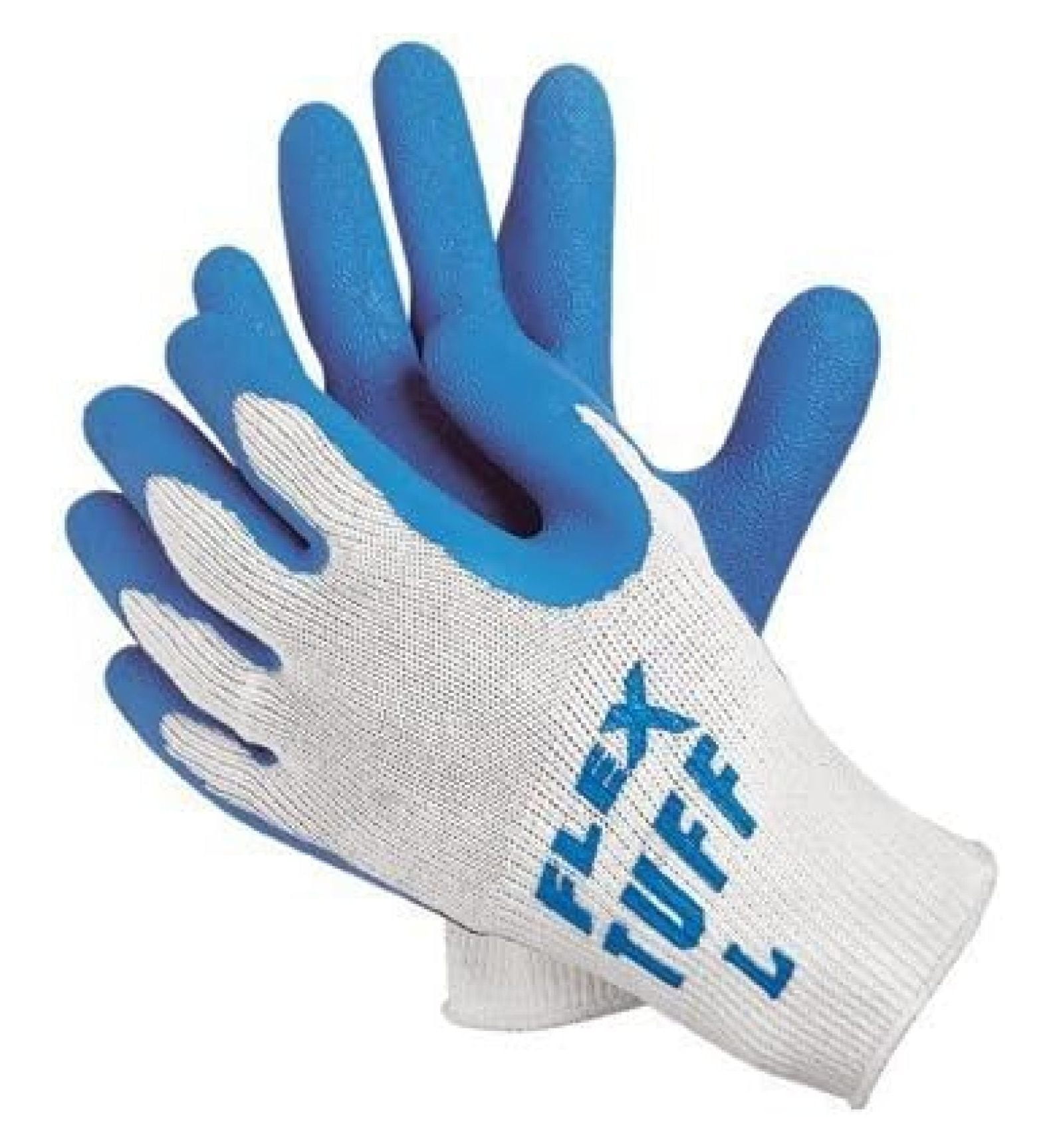 Glove Flex-Tuff 10 Gage Bluelatex Ctd Palm - 12 Pair - Walmart.com