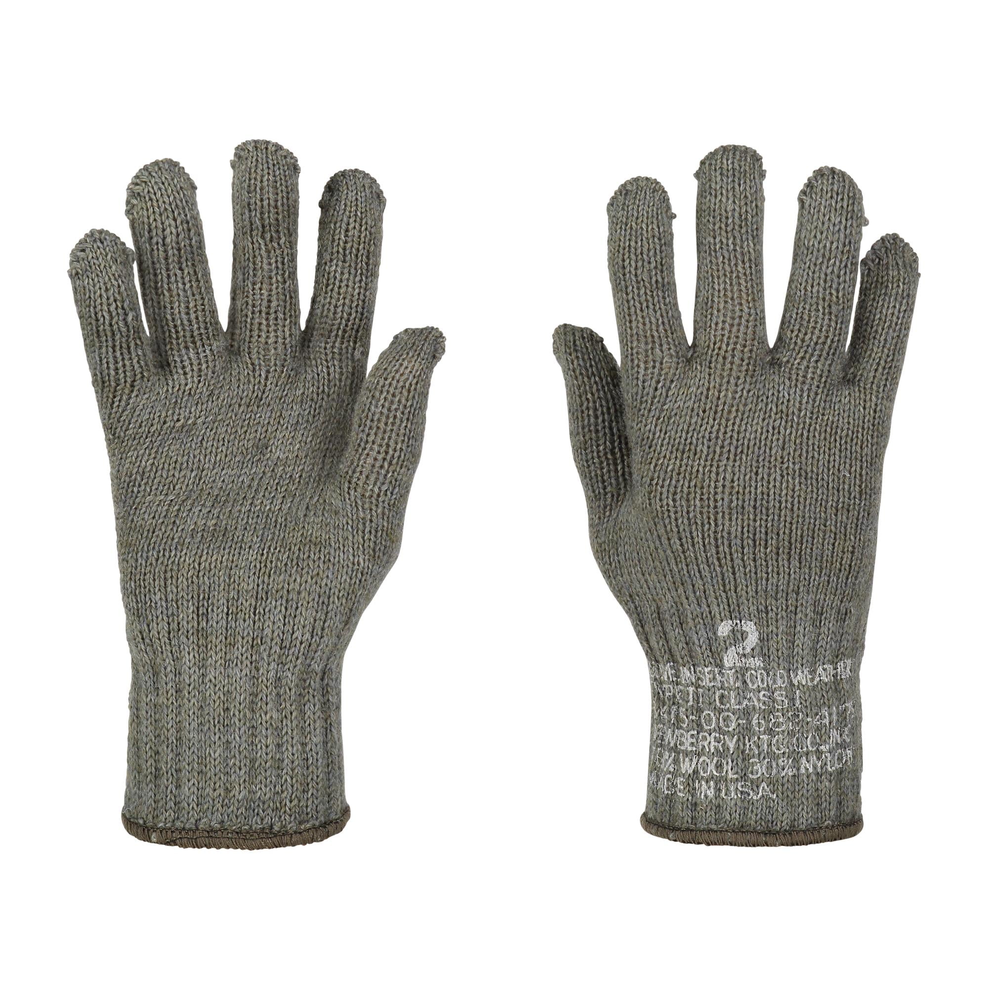 Glove Inserts, 100% Wool NB with Stamp, Genuine Issue, Foliage, Size 5 ...