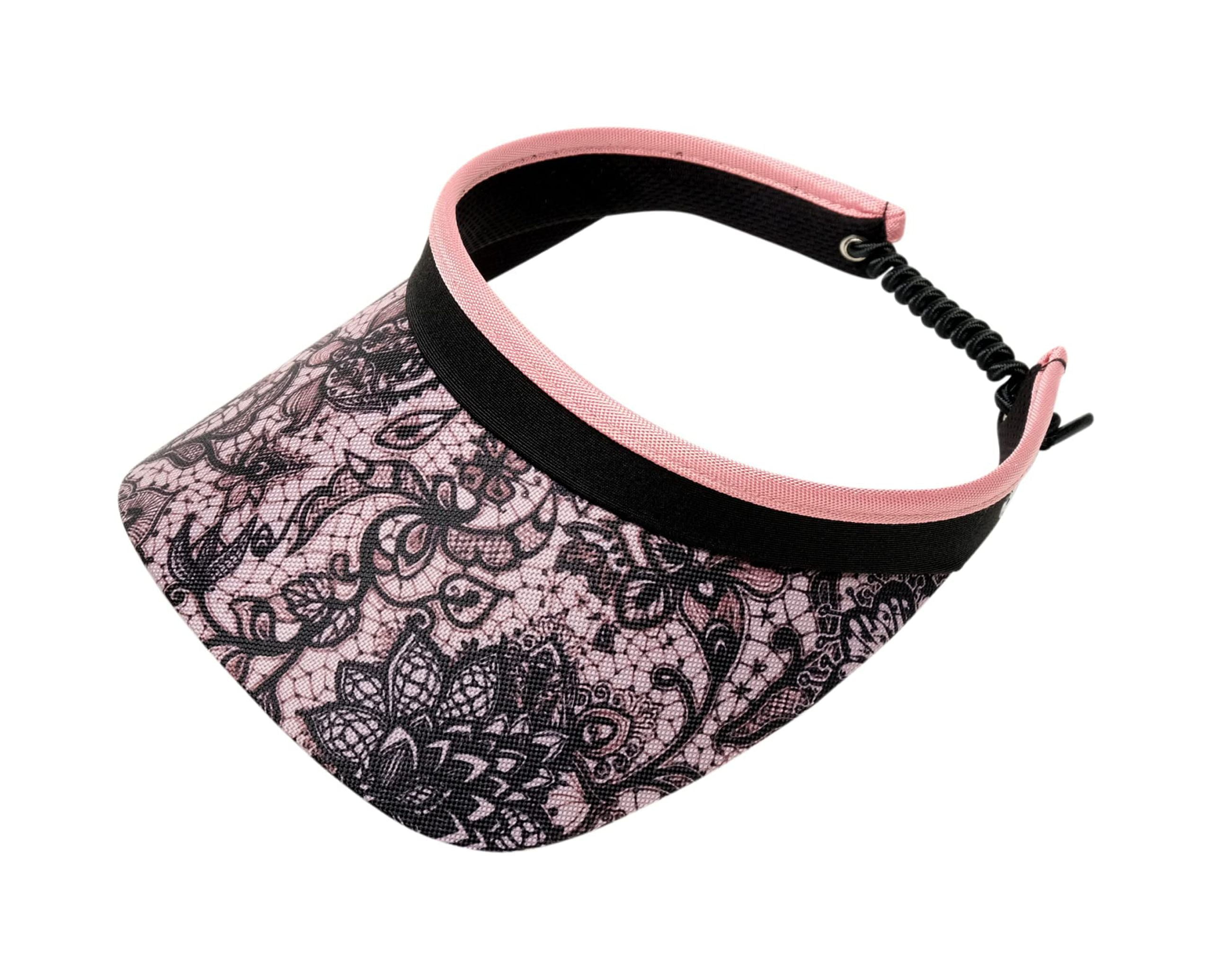 Gloveit Glove It Signature Print Coil Golf Visor Black/Pink One Size ...