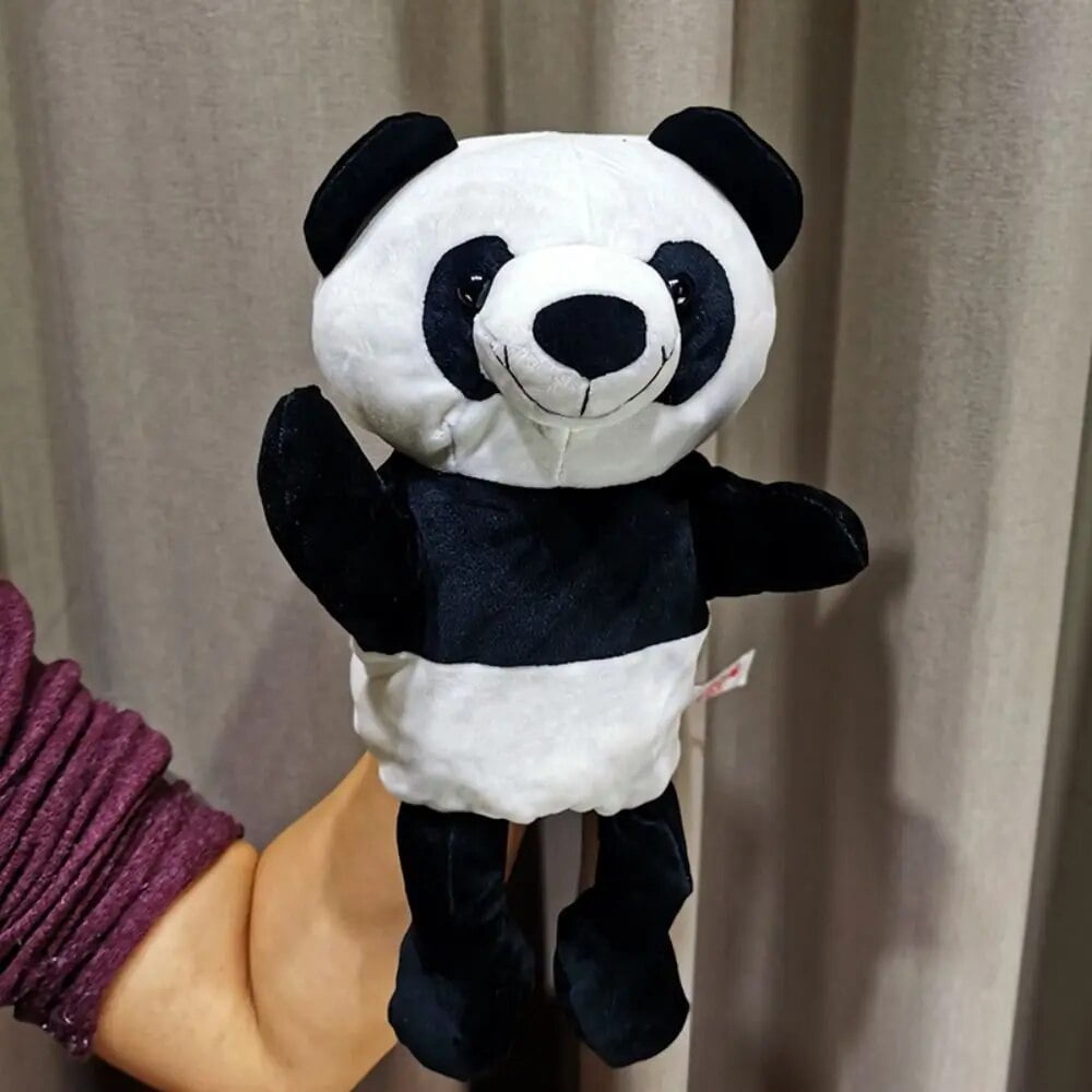 Glove Panda Stuffed Animals Cartoon Plush Toys Children Puppets Animal ...