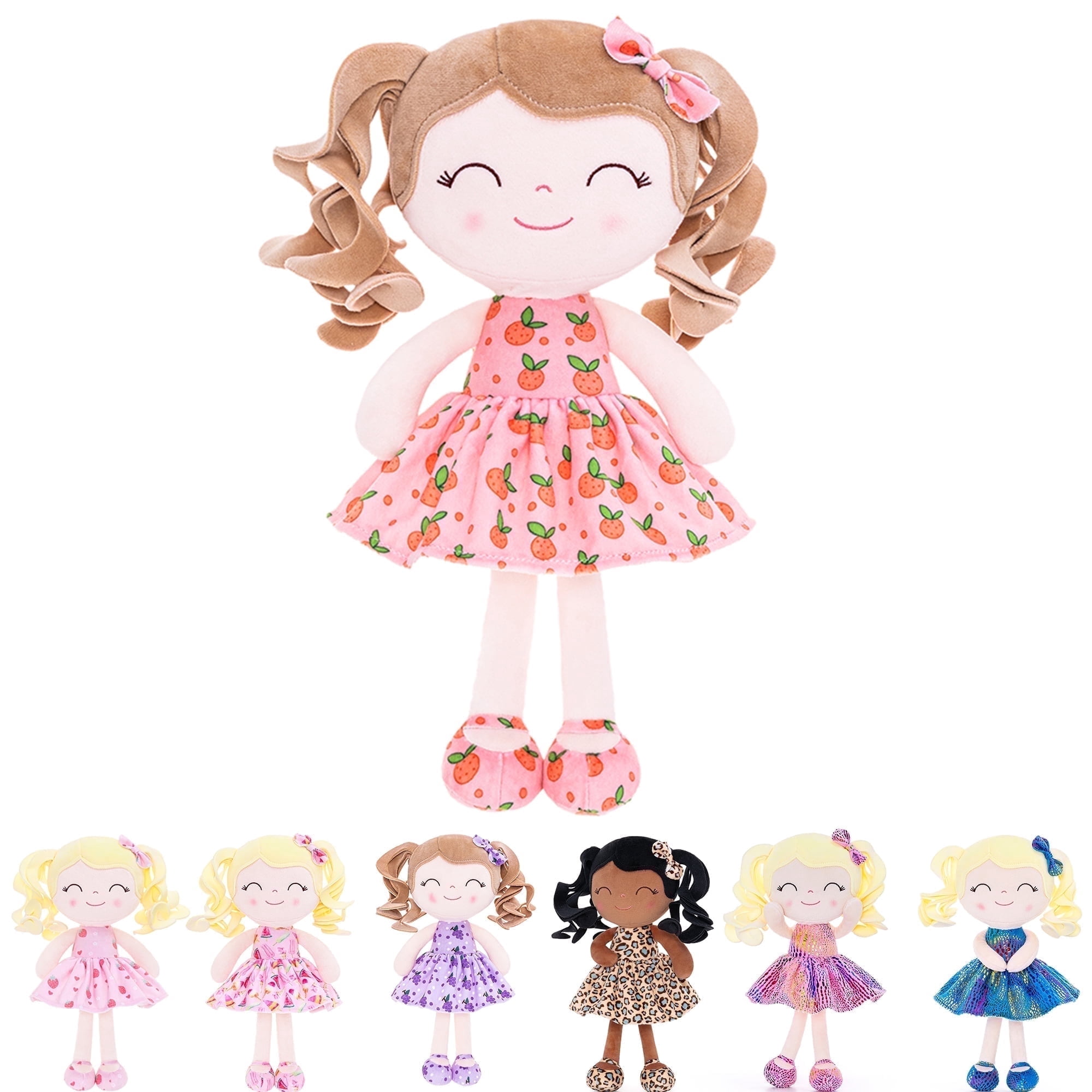 Gloveleya Baby Toy Plush Figure, Small Stuff Toddler's Soft Curly Hair ...