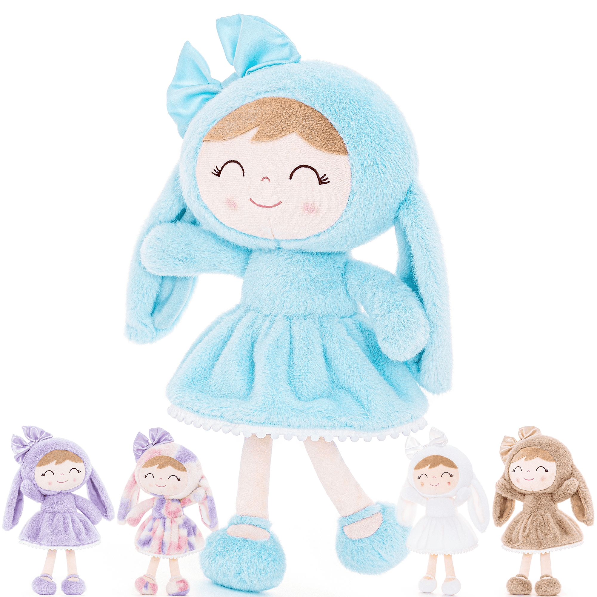 Gloveleya Easter Bunny Gift Baby Girl Gift Plush Bunny Dolls First Baby ...